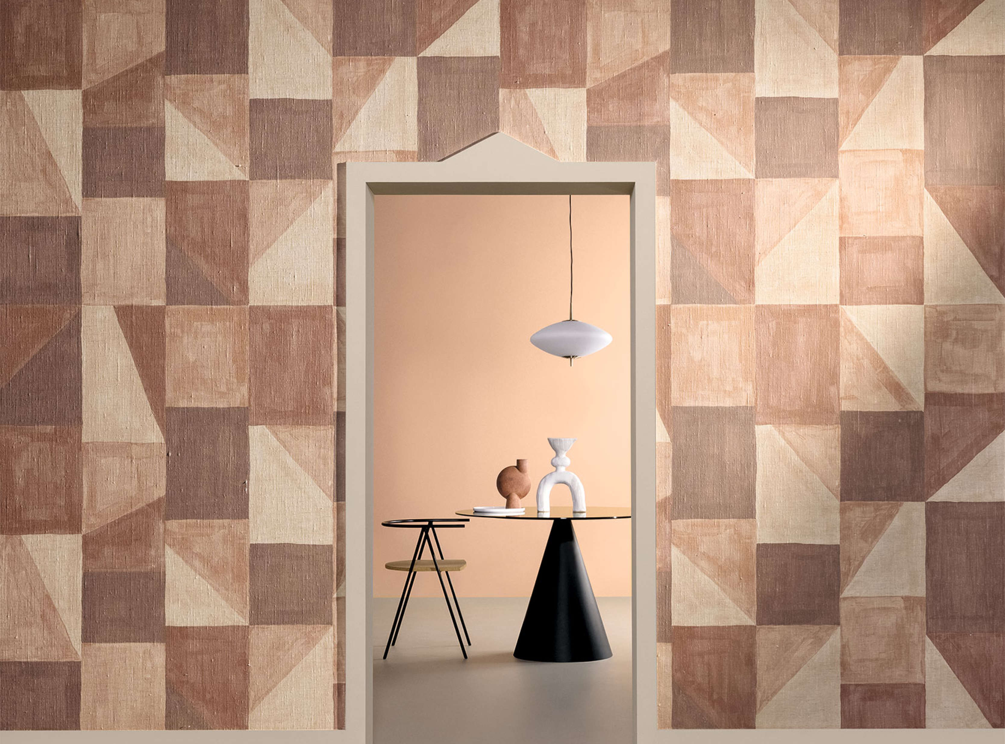 Reclaim Wall Mural Clay | Wallcoverings Vol. 1 | Textured Wall Mural ...