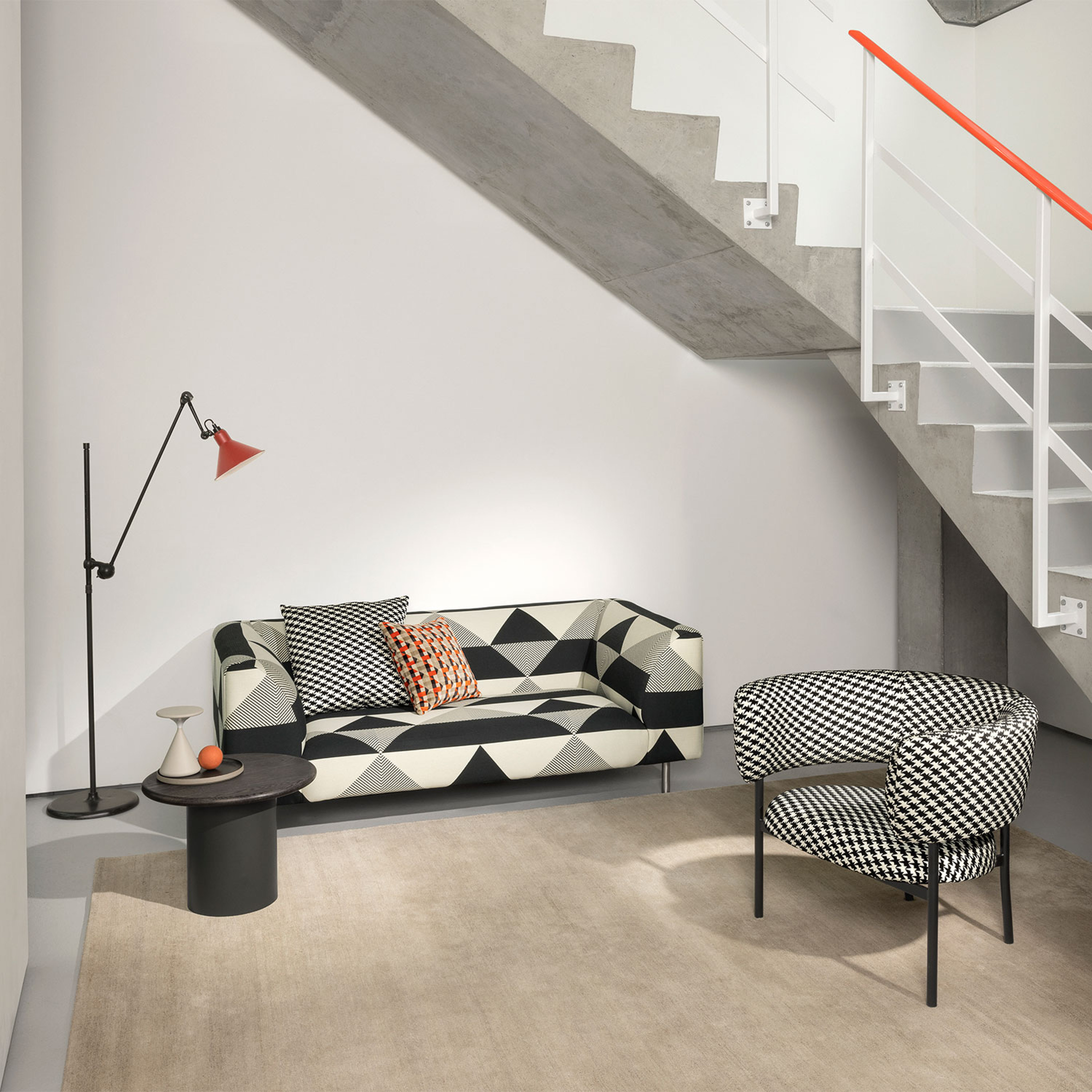 Zig Zag Birds Monochrome | re:edit | Decorative Weave | Kirkby Design