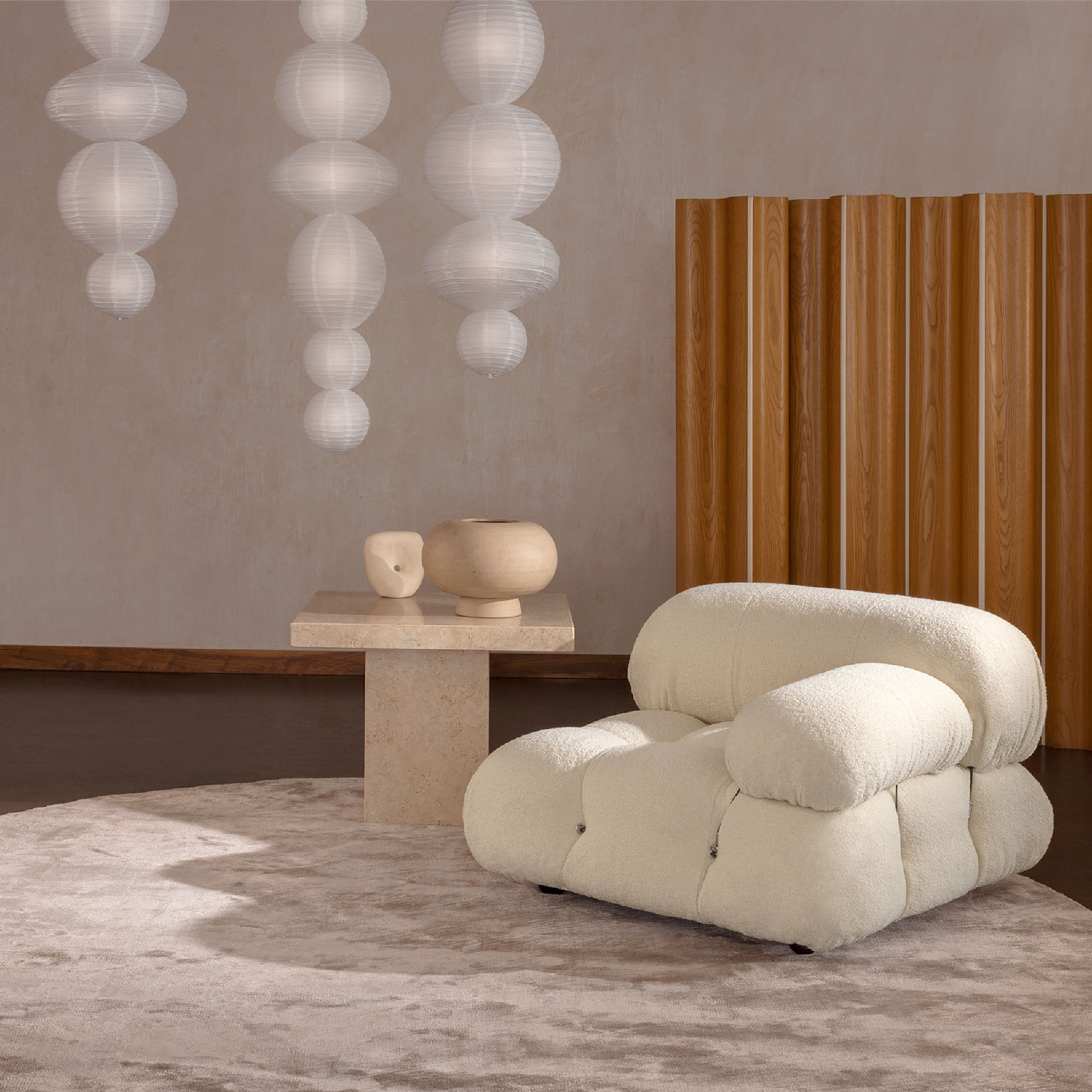 Teddy FR Cream | Teddy FR | Wool Bouclé | Kirkby Design