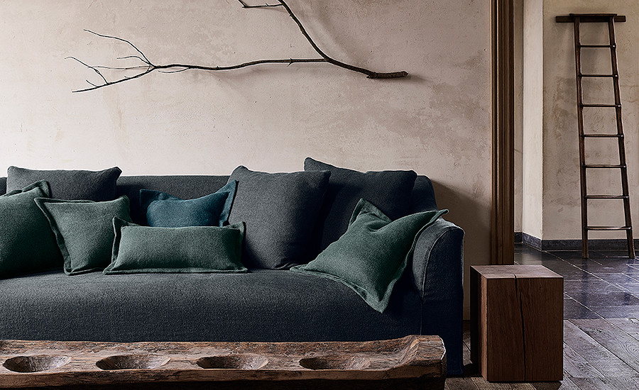 Buy Designer Plain Linen Weave Fabric - Mark Alexander