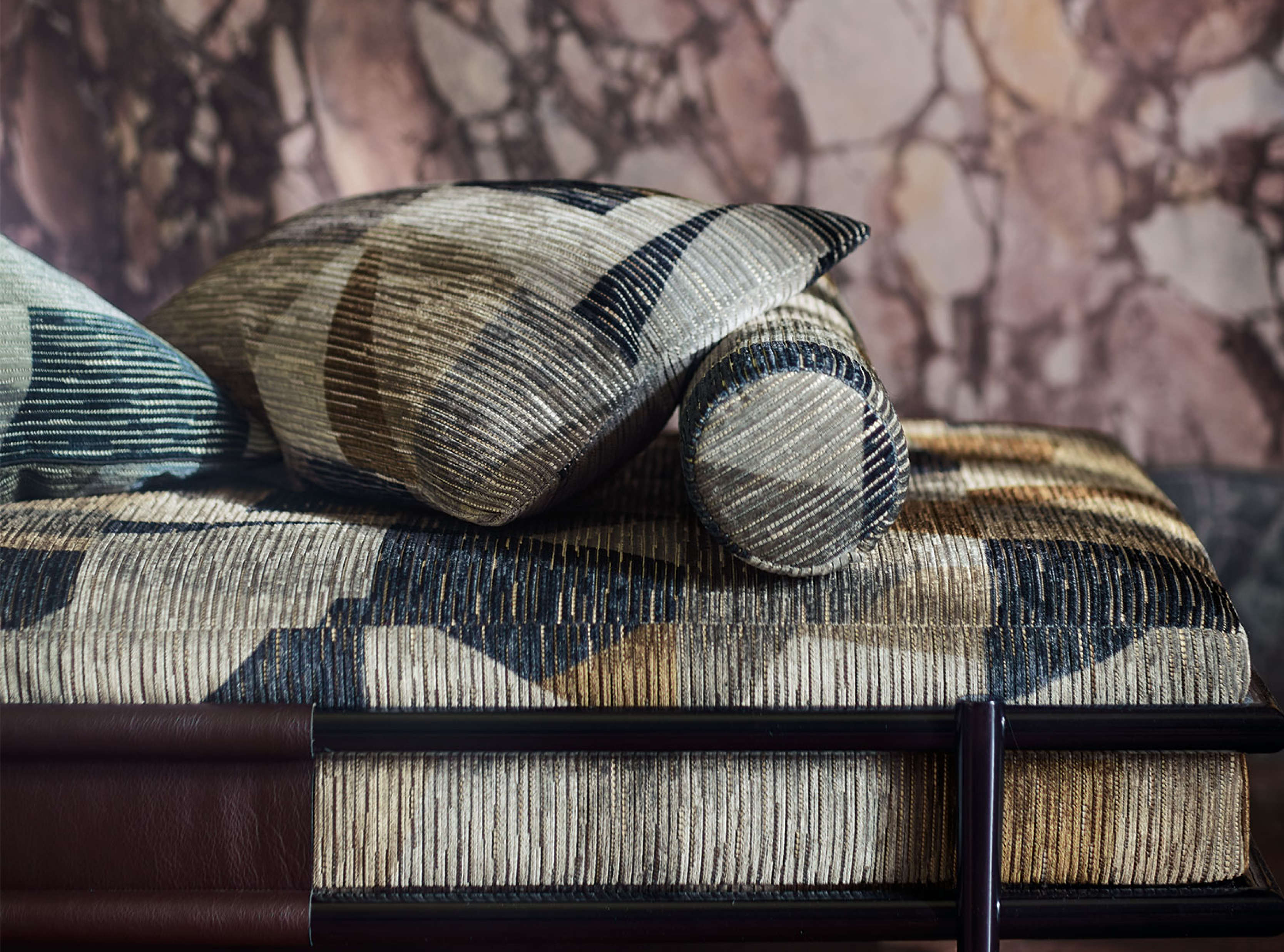 Tabala Velvet Oxide | Tabala | Printed Jacquard Velvet | Black Edition