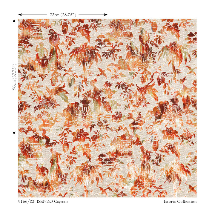 Isenzo Cayenne | Istoria | Printed Jacquard Velvet | Black Edition