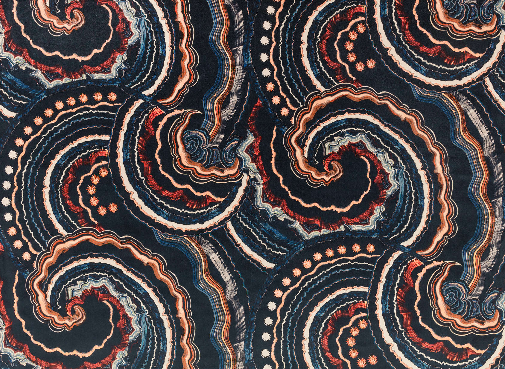 Fantasia Velvet Celestial | Temperley London x Romo - Fabrics | Printed ...