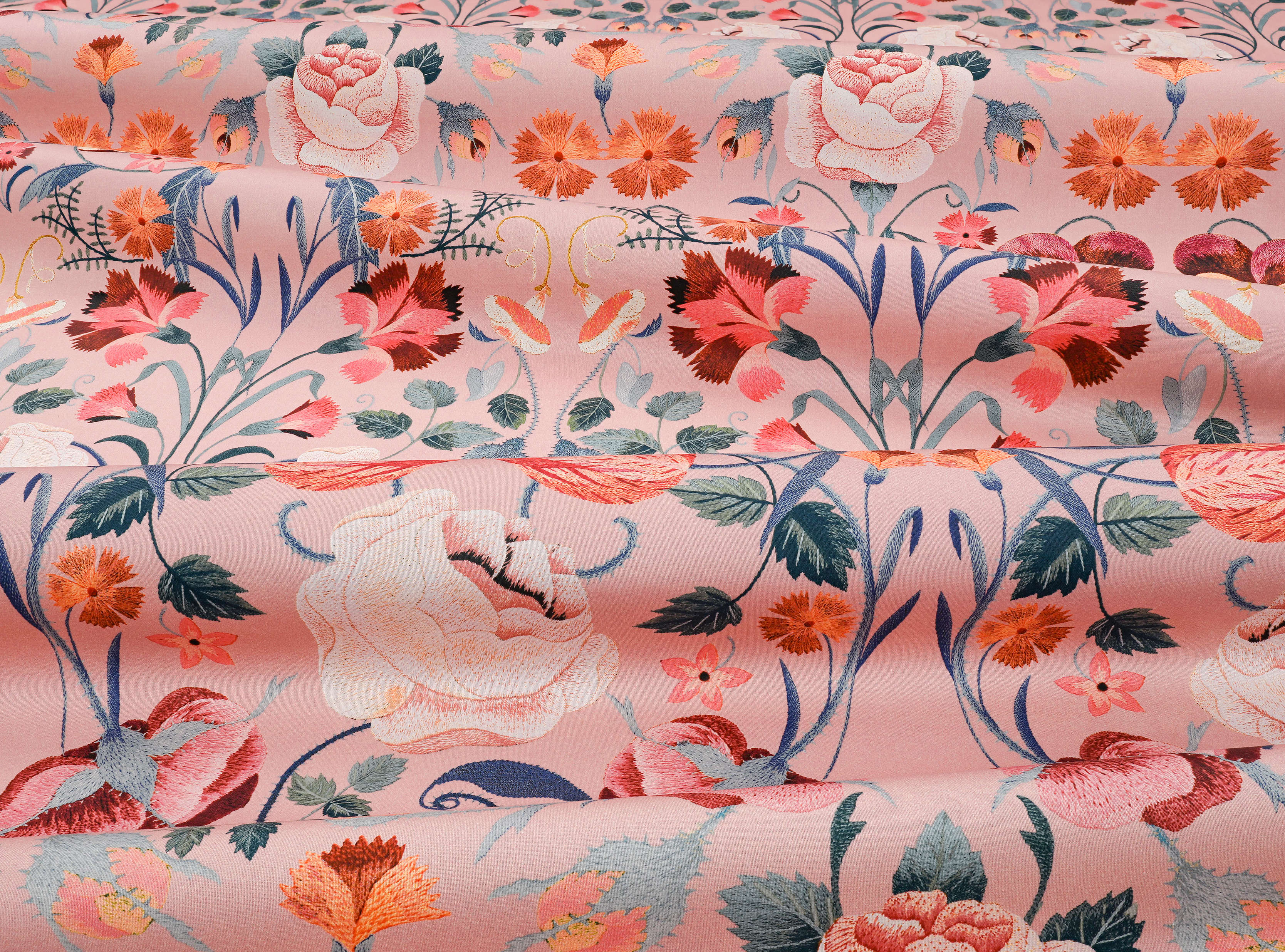 Bonita Chateau Rose | Temperley London x Romo - Fabrics | Printed ...