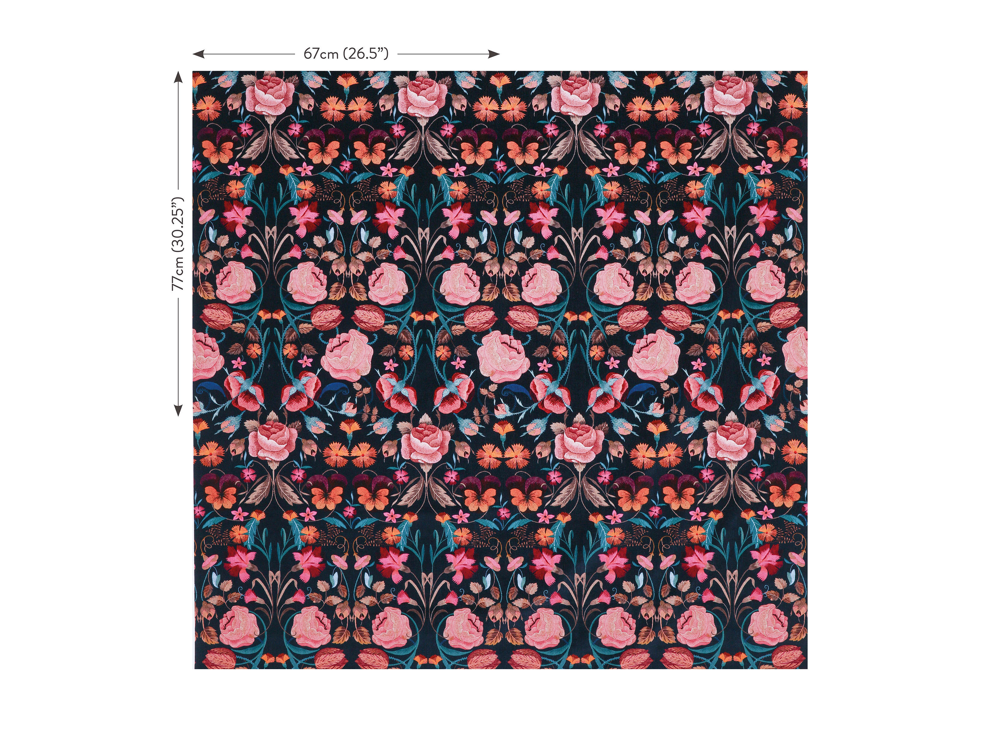 Bonita Velvet Rosa | Temperley London x Romo - Fabrics | Printed Velvet ...