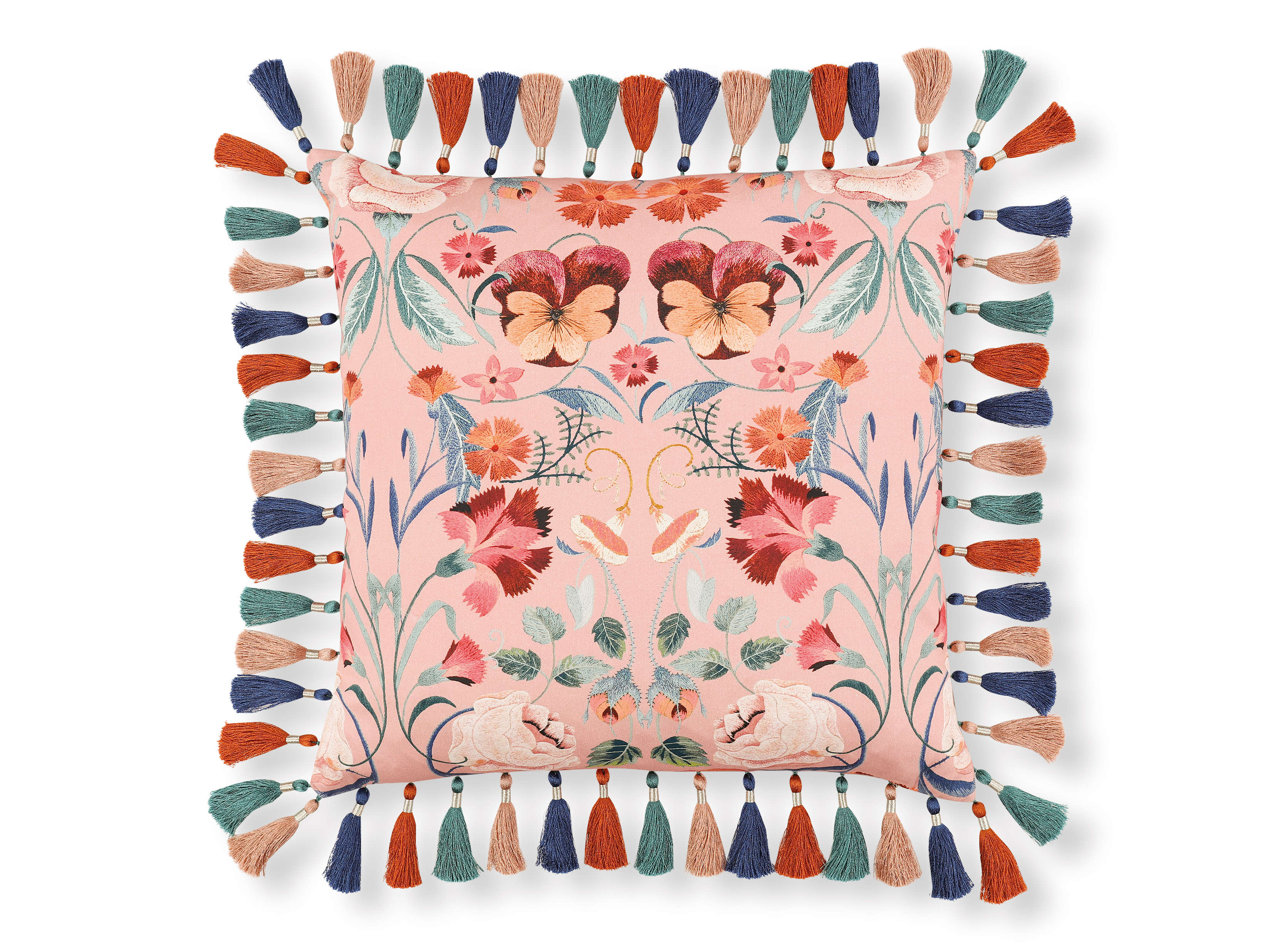 Bonita 50cm Cushion Chateau Rose | Temperley London x Romo - Fabrics ...