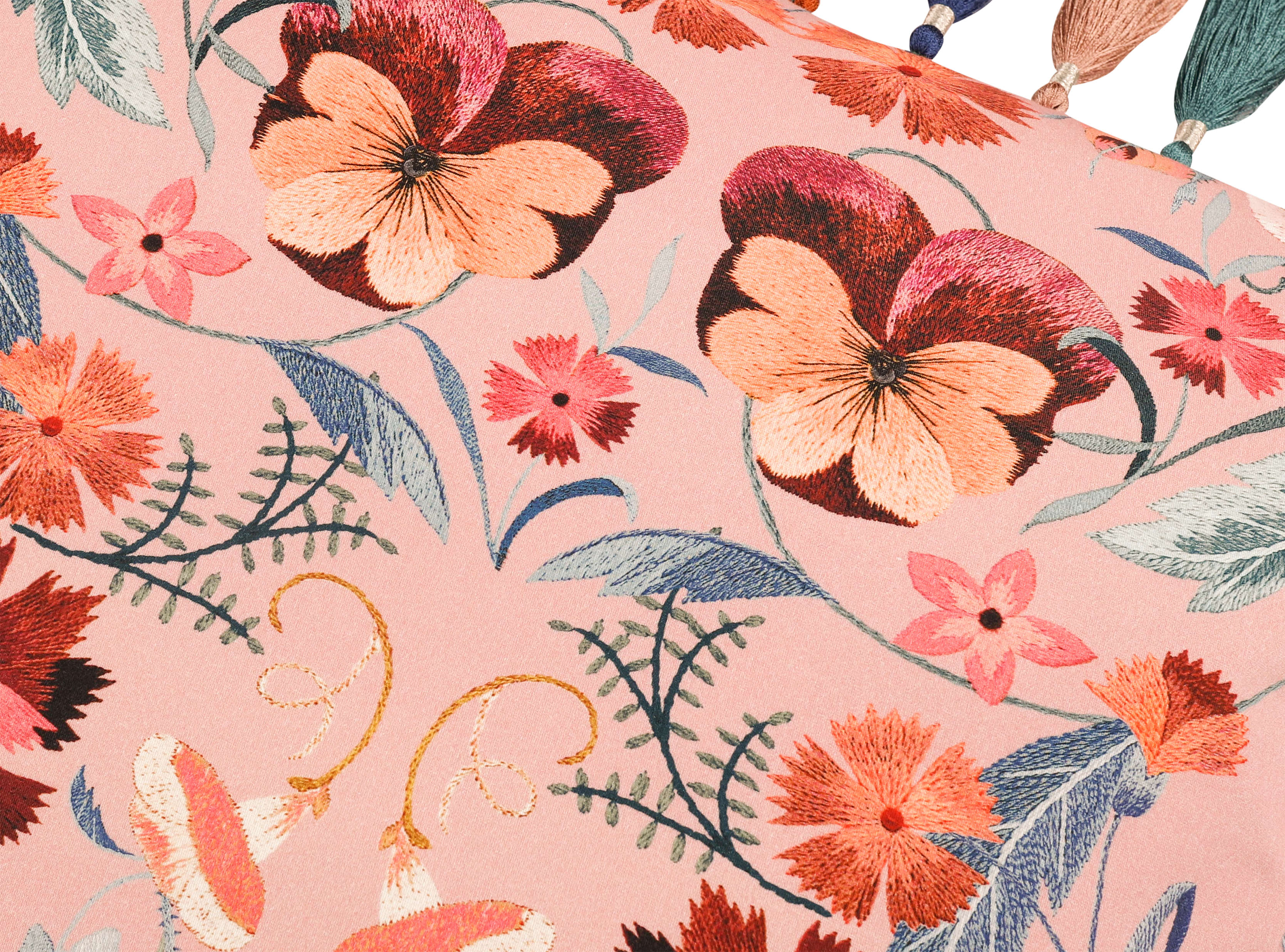 Bonita 50cm Cushion Chateau Rose | Temperley London x Romo - Fabrics ...