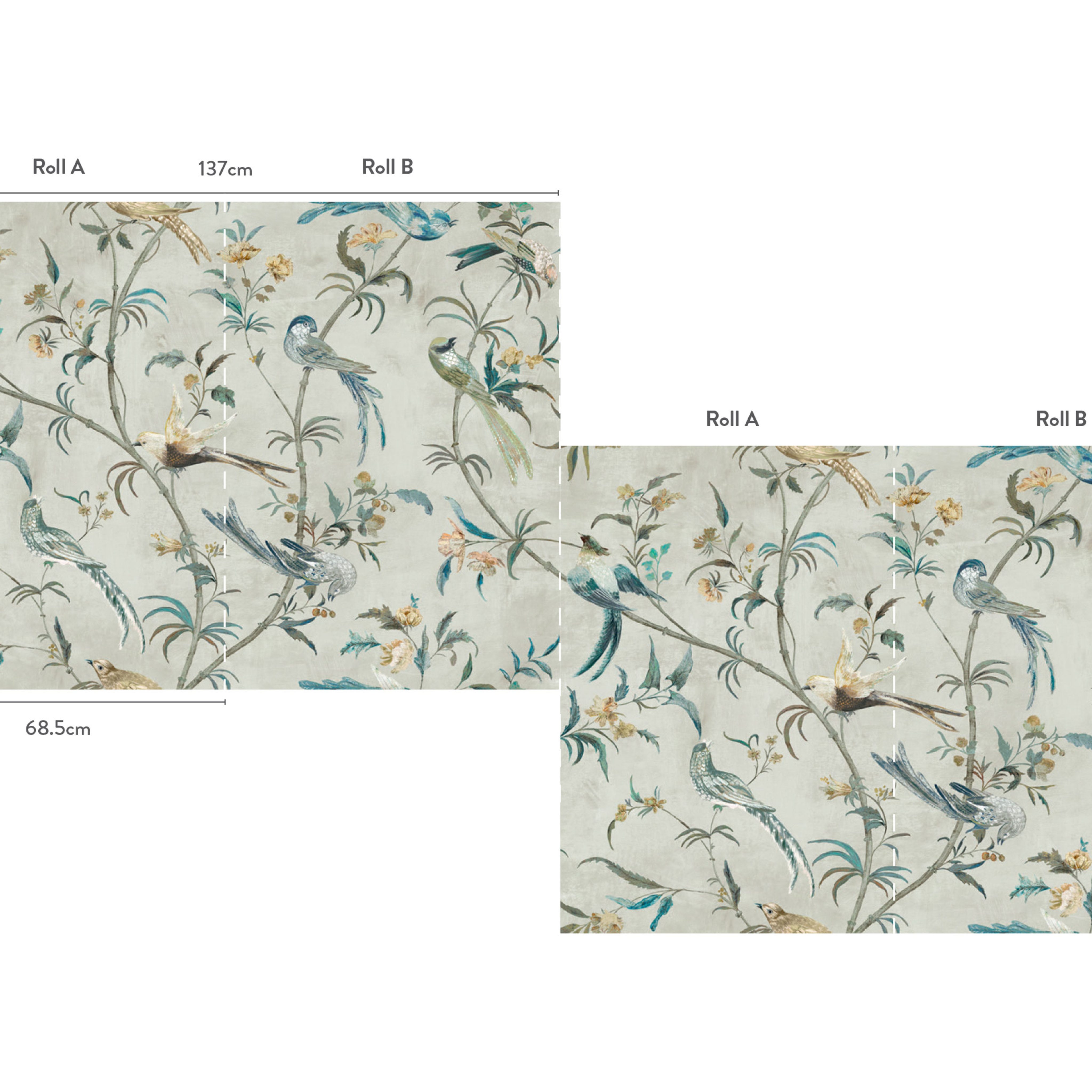 Pluma Wallcovering Twilight | Pluma Wallcoverings | Romo Fabrics