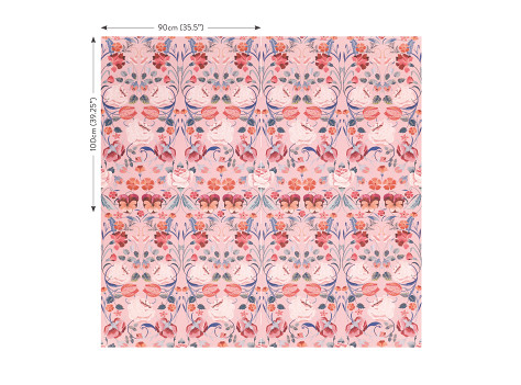 Bonita Matte Wallcovering Chateau Rose | Temperley London x Romo ...