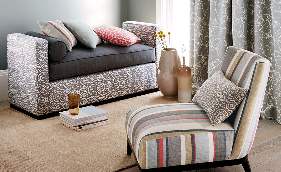 Buy Luxury Cubis Printed Linara Fabric Online - Romo Fabrics