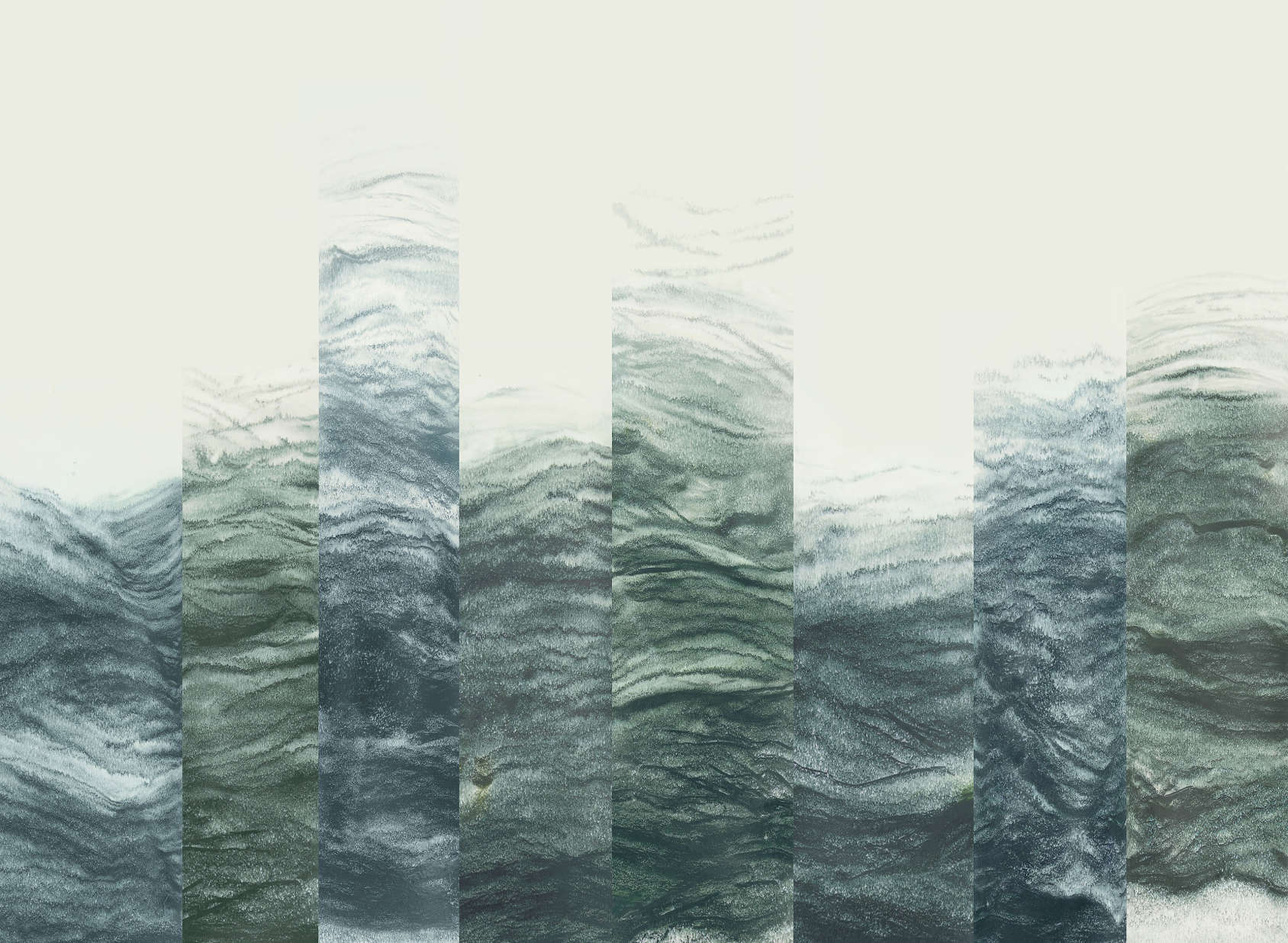 Shift Wall Mural Celadon | Villa Nova X Kyra Cane Wallcoverings ...