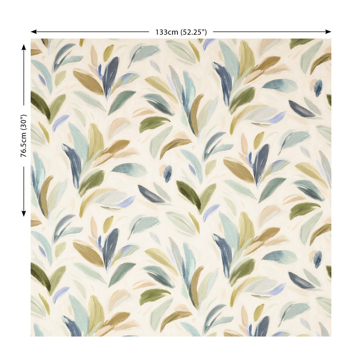 Zaria Carulean | Zaria | Printed Cotton Linen | Villa Nova