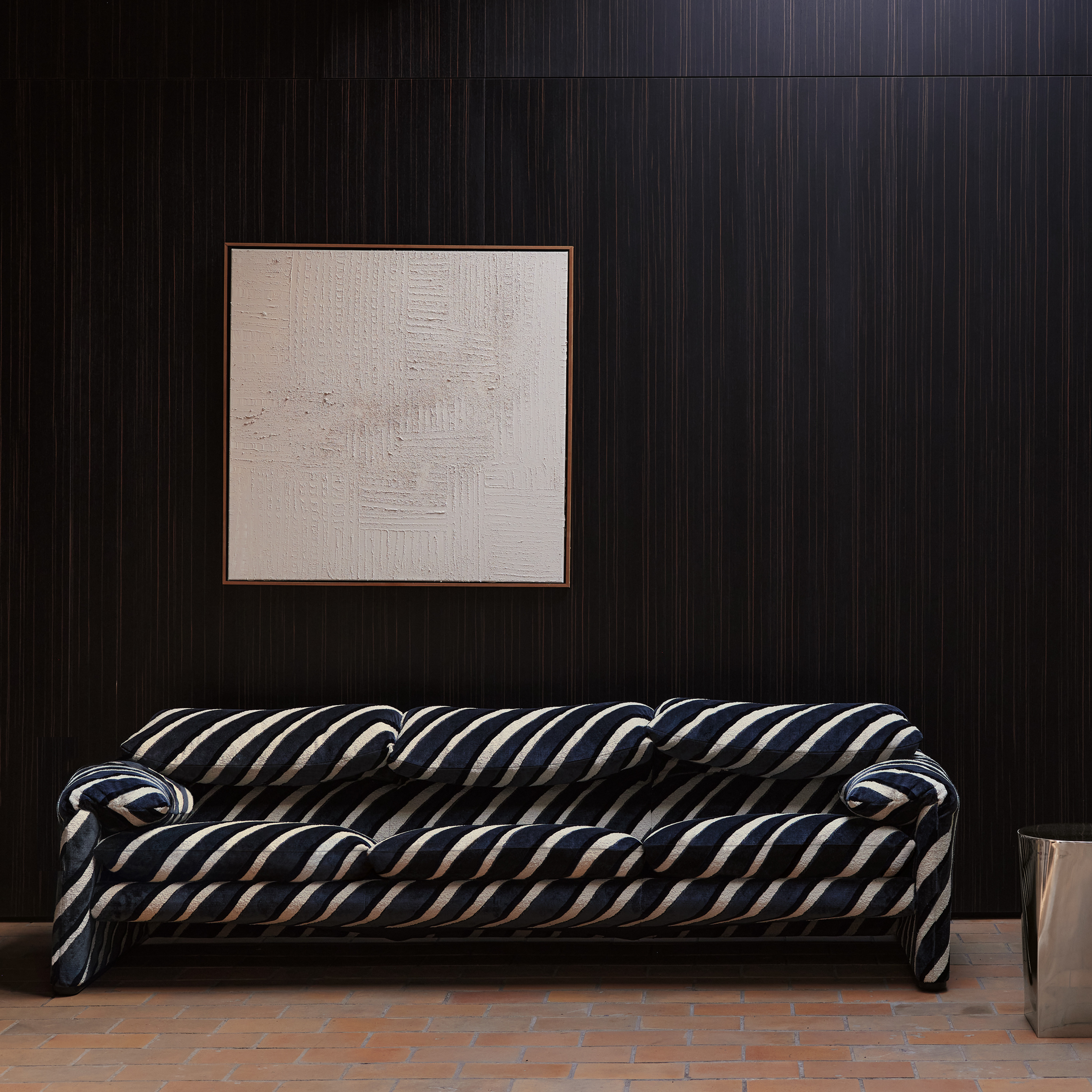 Melrose FR Slate | Dieter Vander Velpen Textures | Terciopelo a rayas ...